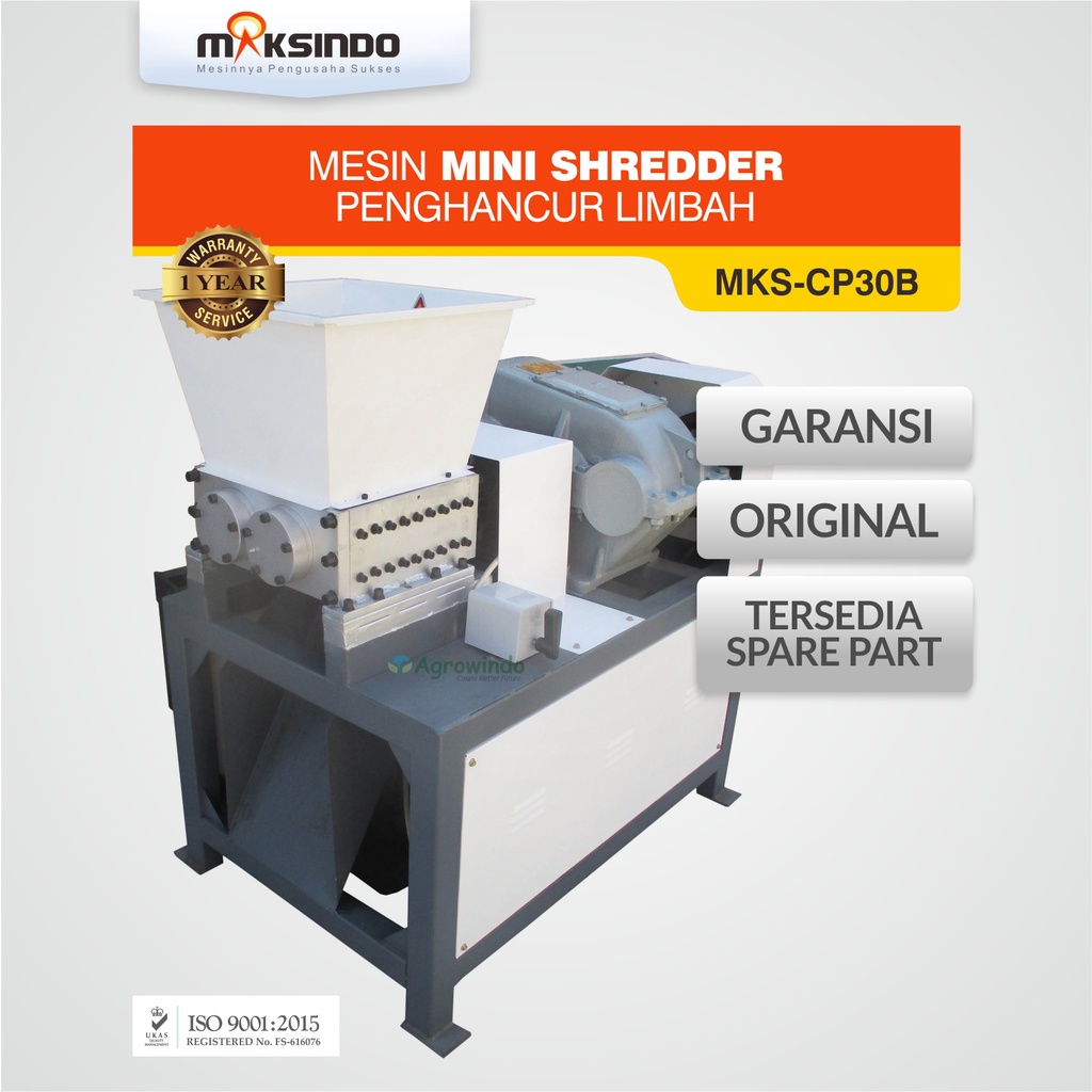 Jual Mesin Mini Shredder Penghancur Limbah MKS-CP30B | Shopee Indonesia