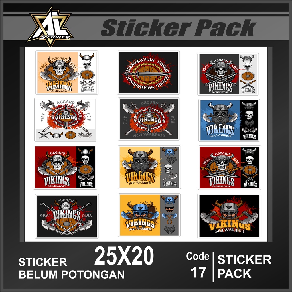 Jual emblem logo SP17 Sticker Pack Racing Lembaran Sticker Variasi ...