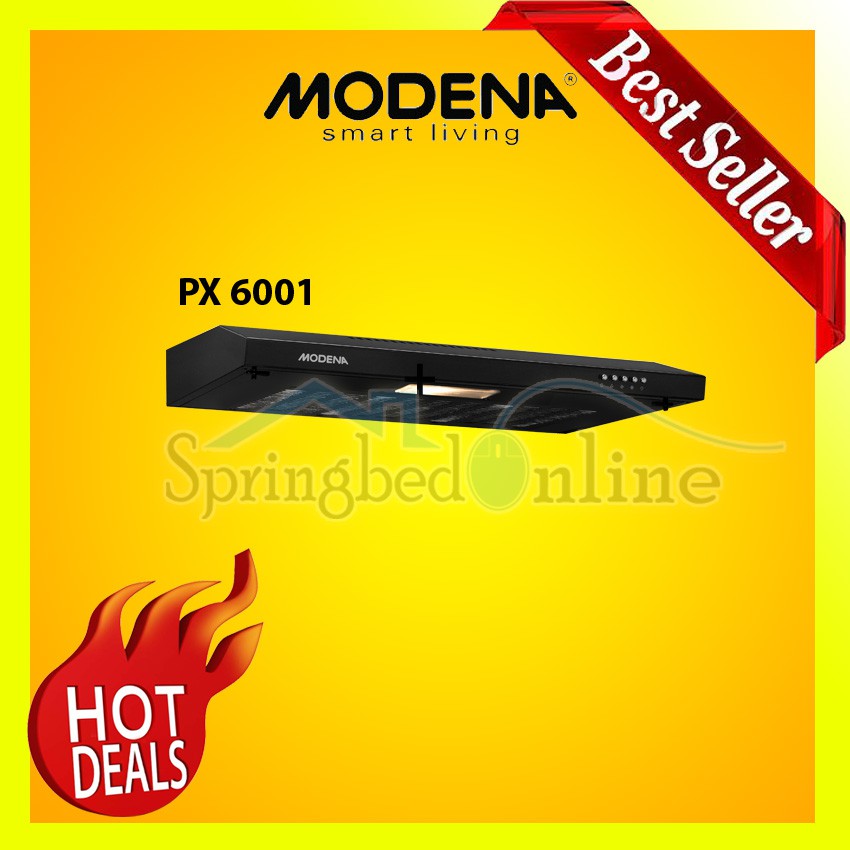 Jual Exhaust / Cooker Hood Slim Modena Px 6001 60 Cm PROMO!! Harga ...