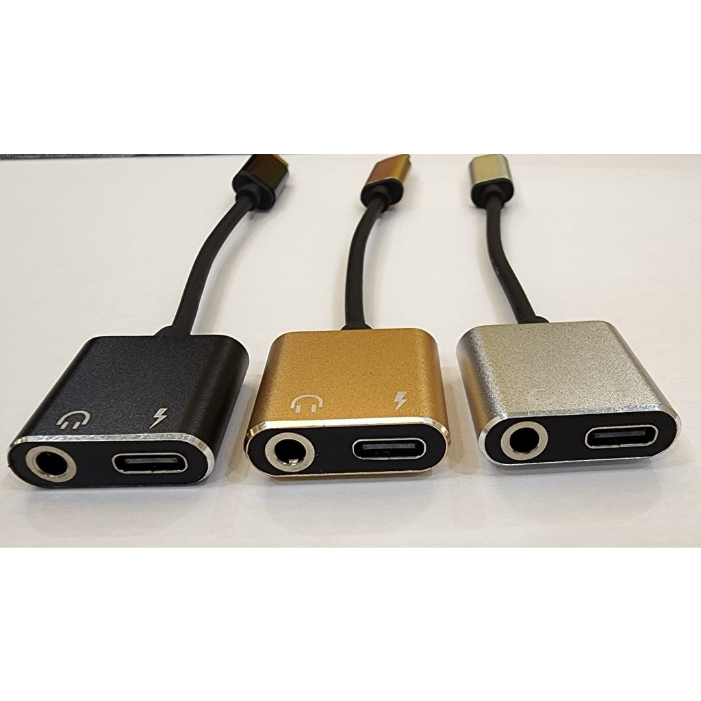 Jual AUDIO TYPE C Converter To HEADPHONE JACK AUDIO 3.5 mm | Shopee ...