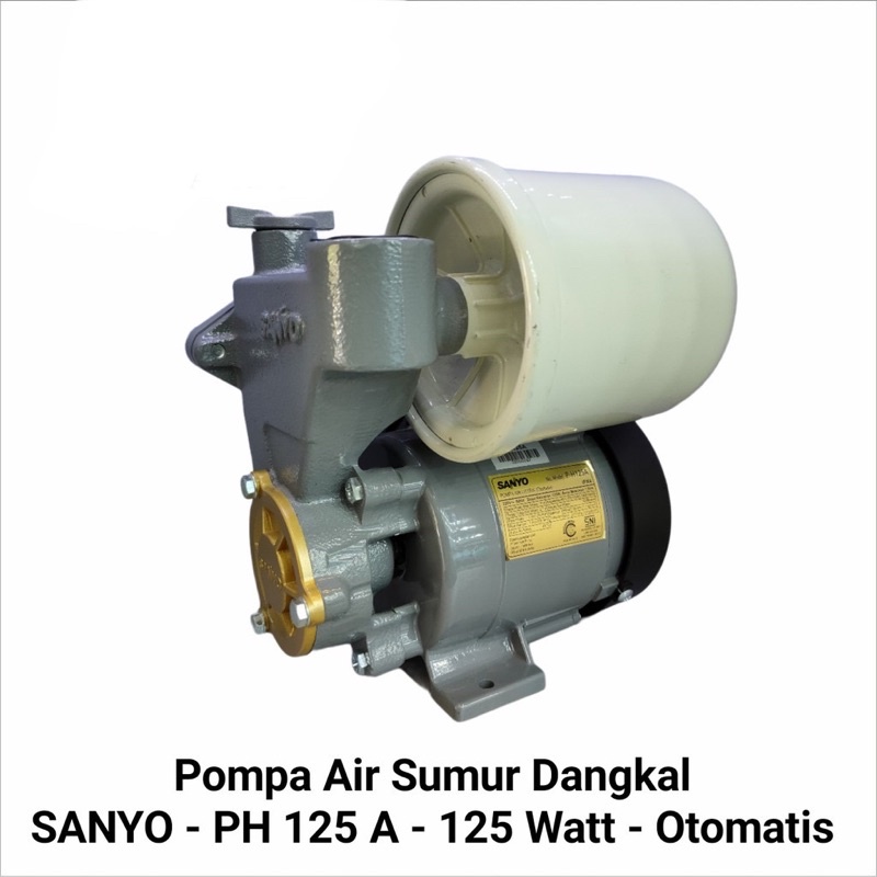 Jual POMPA AIR SUMUR OTOMATIS SANYO PH 125 A 125A 125watt 125w ...