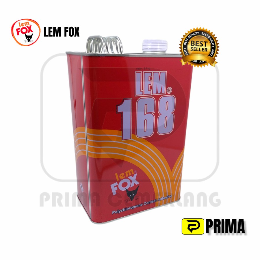Jual LEM FOX 168 GALON 2,5KG KALENG MERAH | Shopee Indonesia