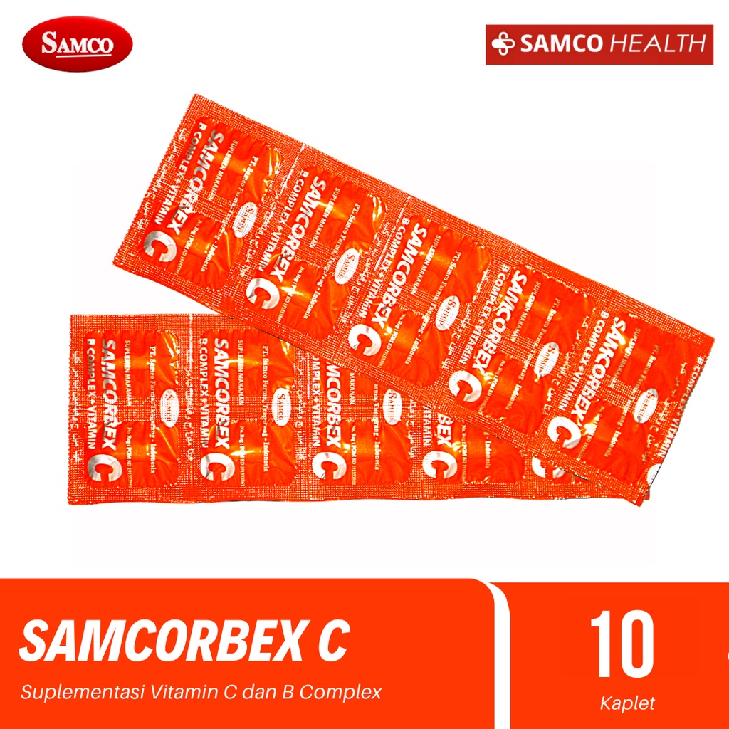 Jual Samco Samcorbex Strip | 10 Kapsul | Suplemen Vitamin C 500mg & B ...