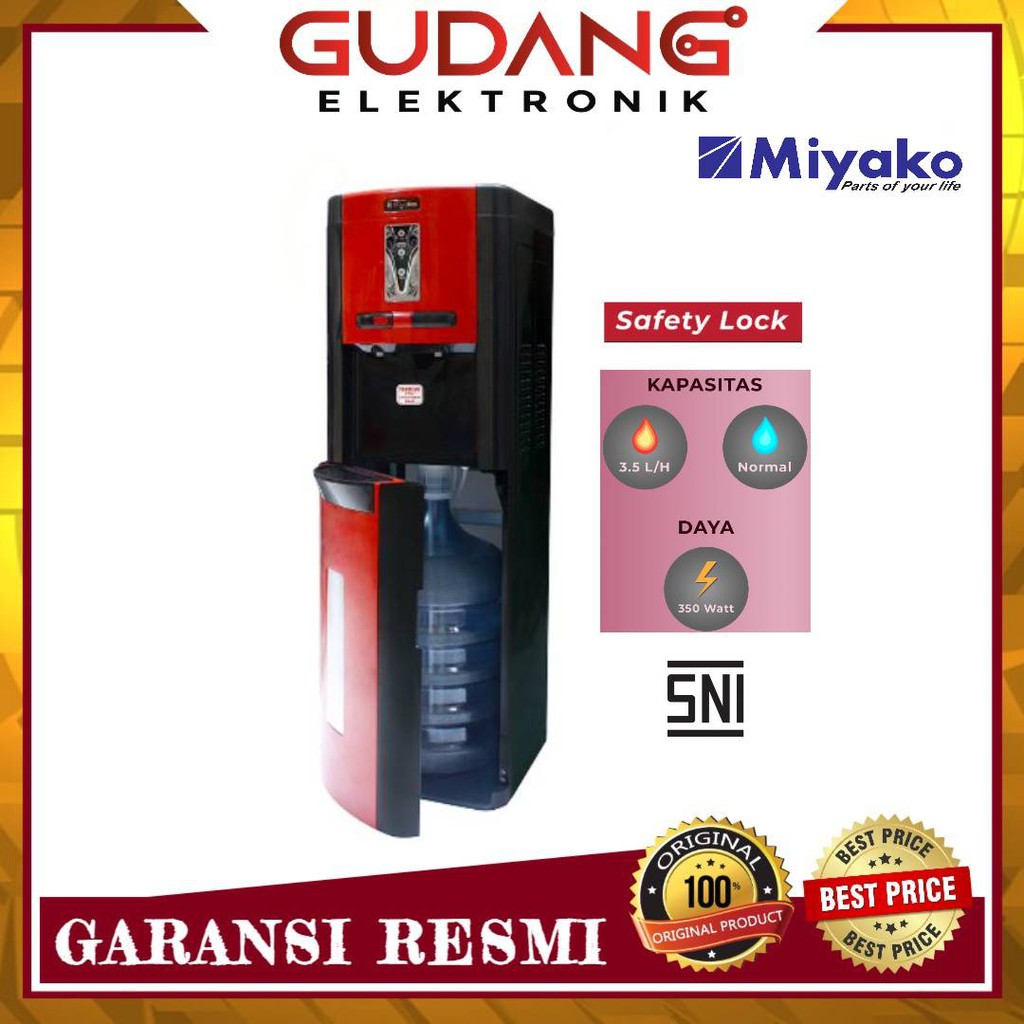 Jual MIYAKO DISPENSER GALON BAWAH WDP 200 HOT NORMAL DISPENSER MIYAKO ...