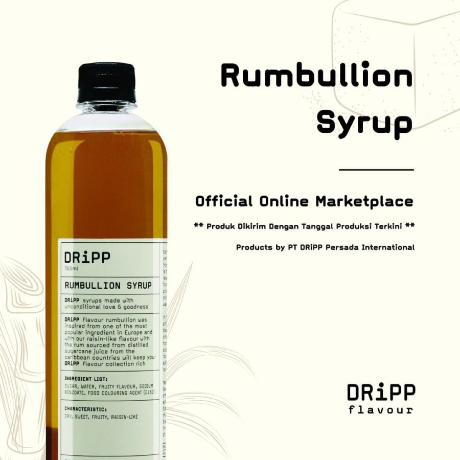 Jual DRiPP Rumbullion Flavour Syrup (Sirup Rasa Rhum) | Shopee Indonesia