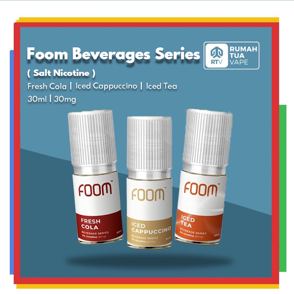 Jual FOOM BEVERAGES SERIES 30MG 30ML PREMIUM LIQUID VAPE | Shopee Indonesia