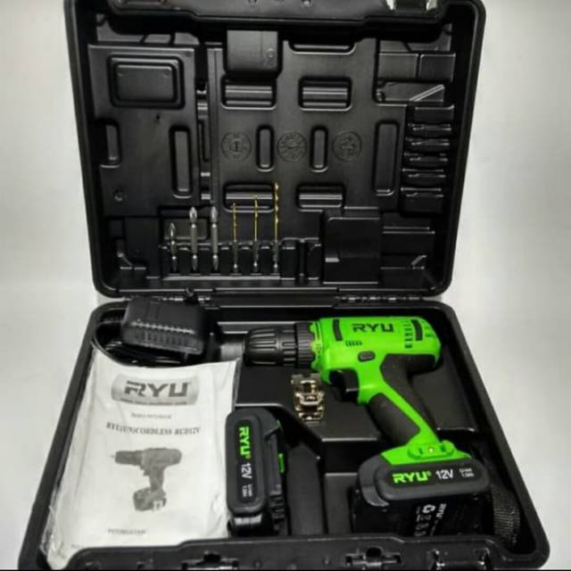 Jual (GGT)RYU cordless drill RCD 12V tekiro | Shopee Indonesia