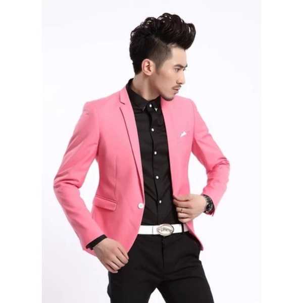 Jual Blazer Pria Pink Jas Pria Pink Jas Nikah Jas Pria Mode Sweet