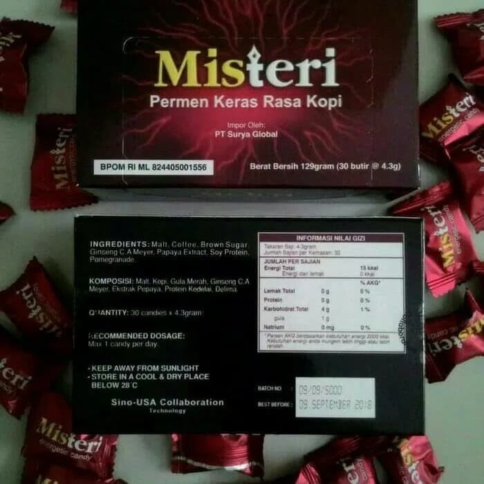 Jual Misteri Candy - Permen Stamina Pria ( 1 box isi 30 bungkus ...
