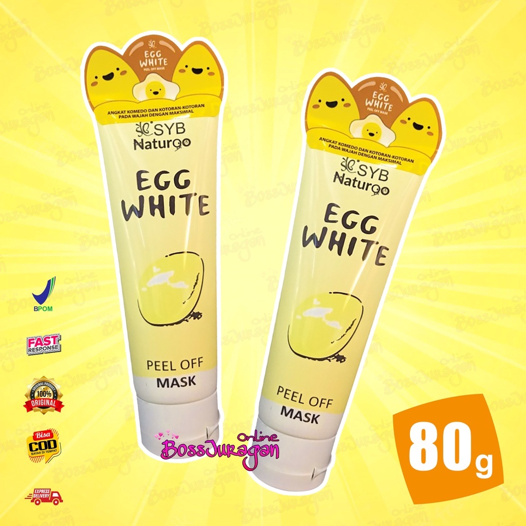 Jual (BOSS) [SYB] EGG WHITE PEEL OFF MASK NATURGO / MASKER PUTIH TELUR ...
