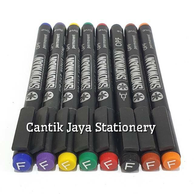 Jual Pulpen Marker Permanent Snowman OPF | Shopee Indonesia
