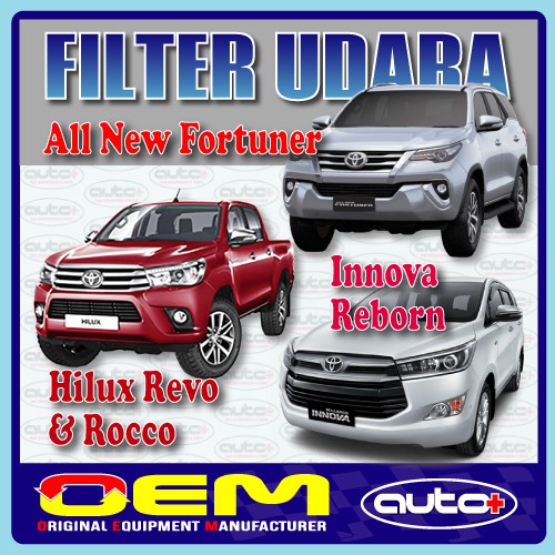 Jual FILTER UDARA ALL NEW INNOVA REBORN - FORTUNER VRZ - NEW HILUX ...