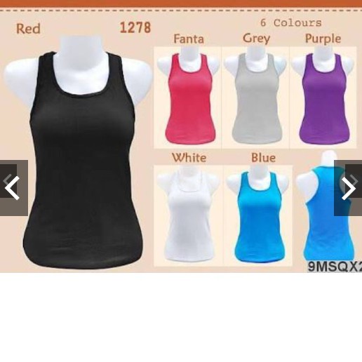 Jual (6 Pcs )Tengtop Kaos Dalam // Tanktop Dewasa Wanita Essen Tali ...