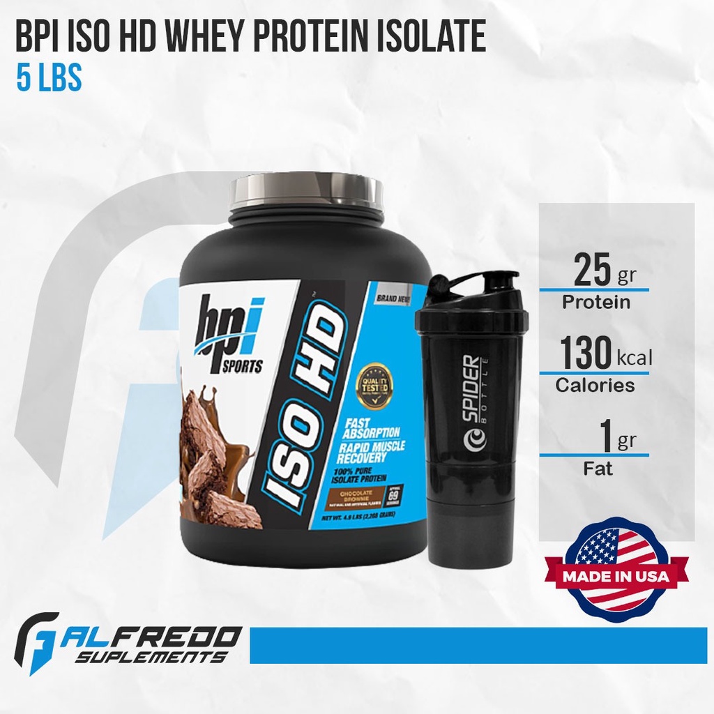 Jual BPI ISO HD Whey Protein Isolate 5 Lbs Harga Distributor Murah ...