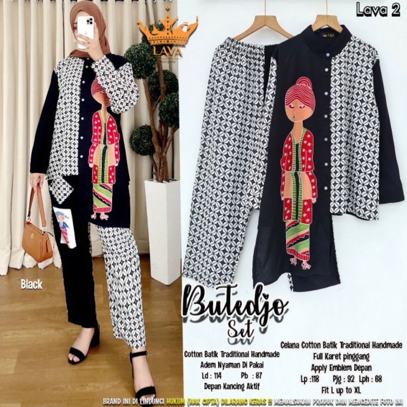Jual BU TEDJO SETELAN BATIK HANDMADE [READY STOCK] | Shopee Indonesia