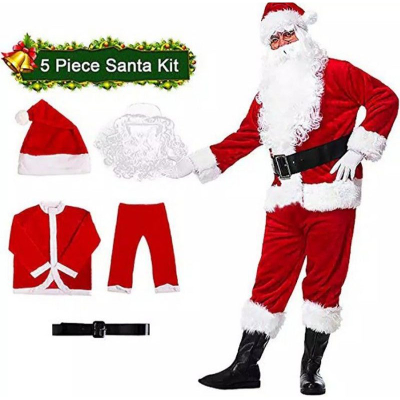 Jual KOSTUM BAJU SINTERKLAS FULL SET - KOSTUM BAJU NATAL SANTA CLAUS ...