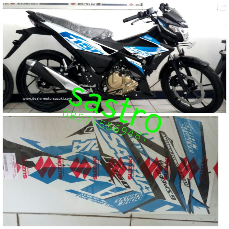 Jual stiker sticker stripping striping polet suzuki satria fu injeksi ...
