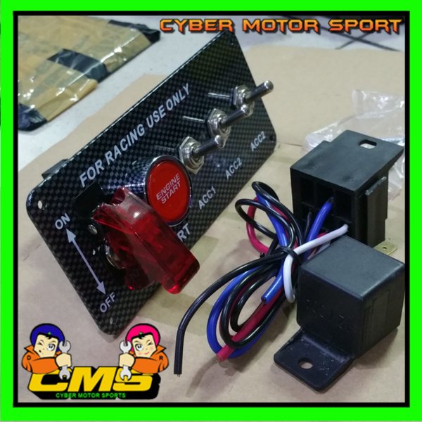 Jual Engine Start Racing universal . Tombol dan switch starter racing ...