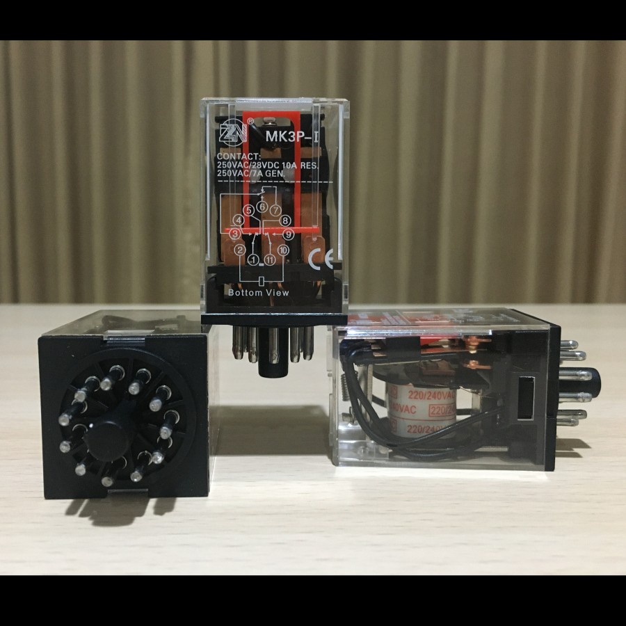 Jual RELAY MK3P 11 PIN 10A 250V AC 220V 220 VOLT | Shopee Indonesia
