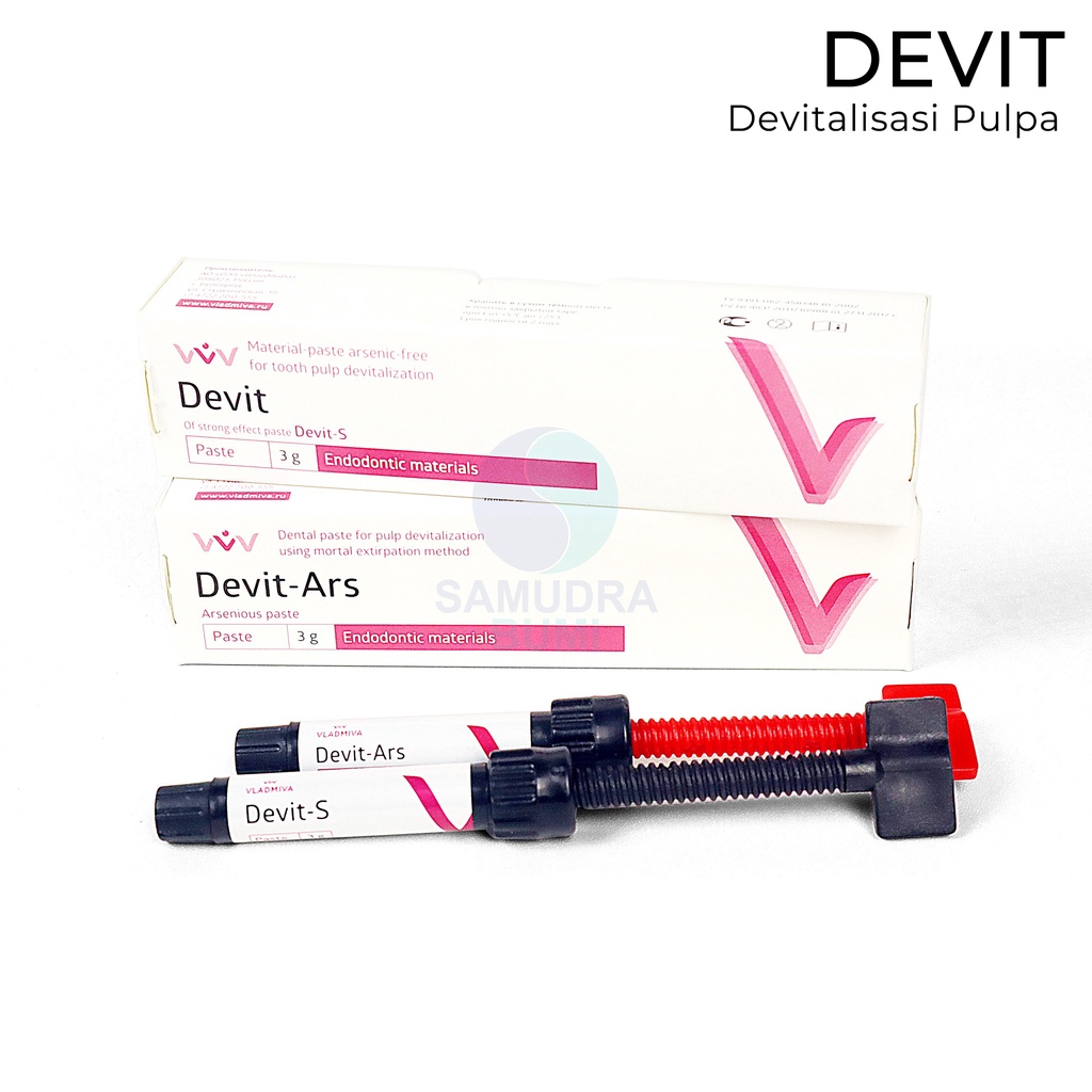 Jual NEW DEVIT Arsen & Non Arsen Devitalisasi Pulpa VLADMIVA Devit-Ars / Devit-S 4N154 | Shopee ...