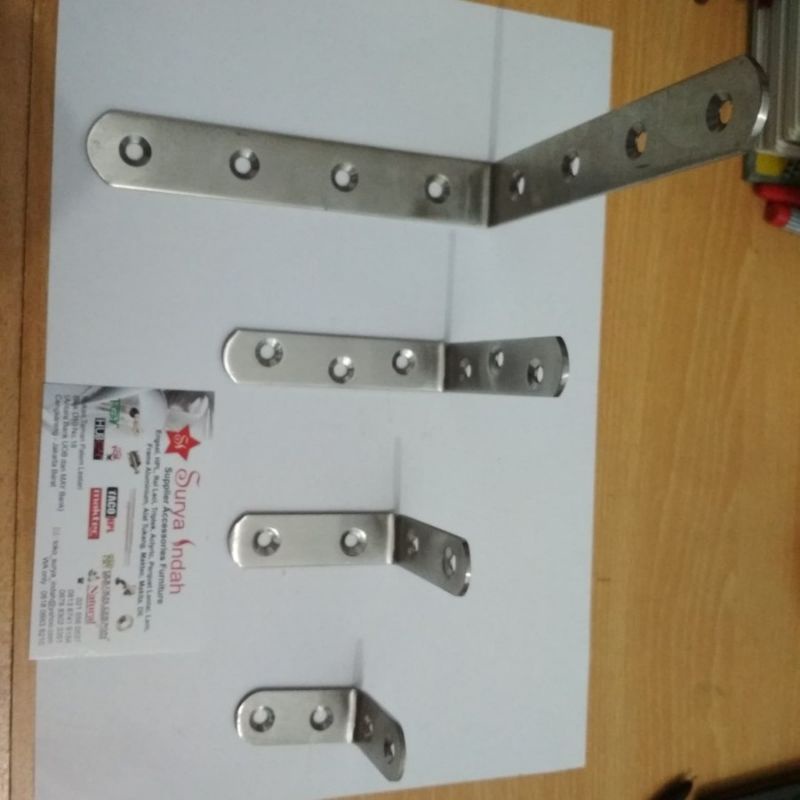 Jual 6601 XXL siku ambalan stenlis dinding ( 15 x 15 cm) tebal 4mm ...