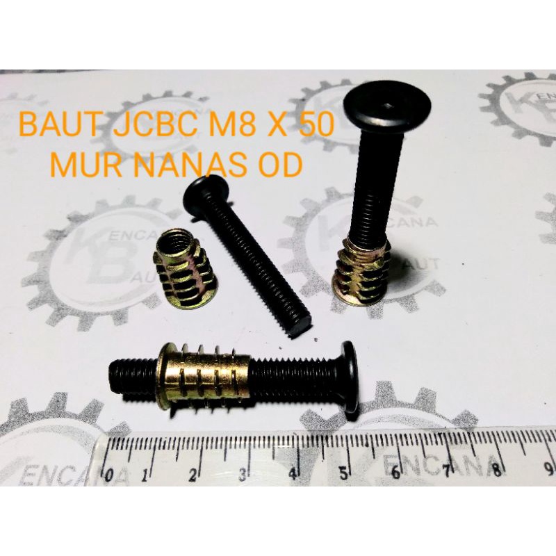 Jual Baut Jcbc M8 x 50 MUR NANAS OD / FURNITURE / DIPAN / LIGNA ...