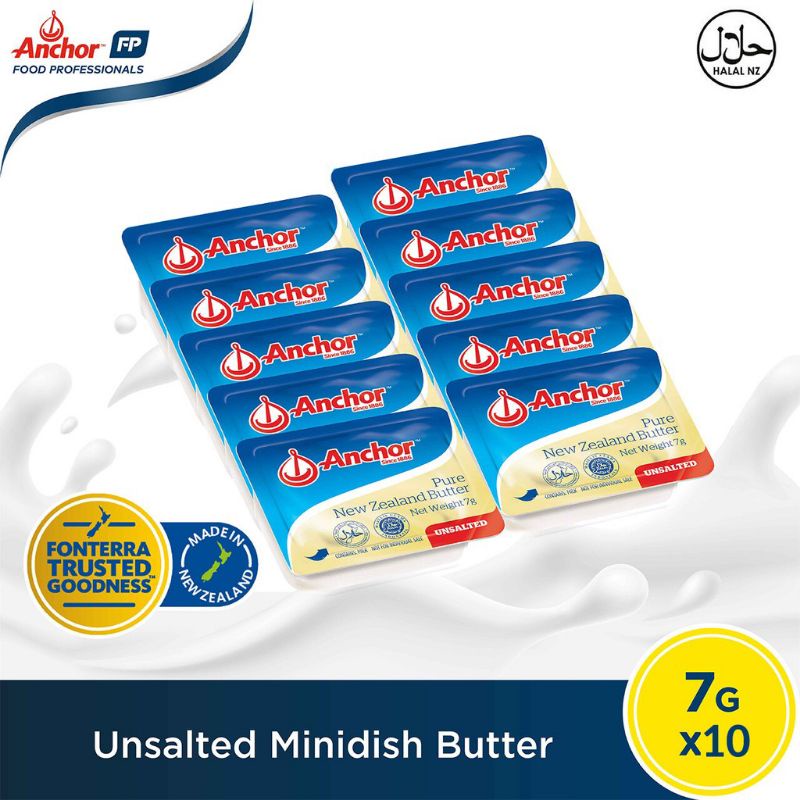 Jual Anchor UNSALTED butter Mini portion isi 10 | Shopee Indonesia