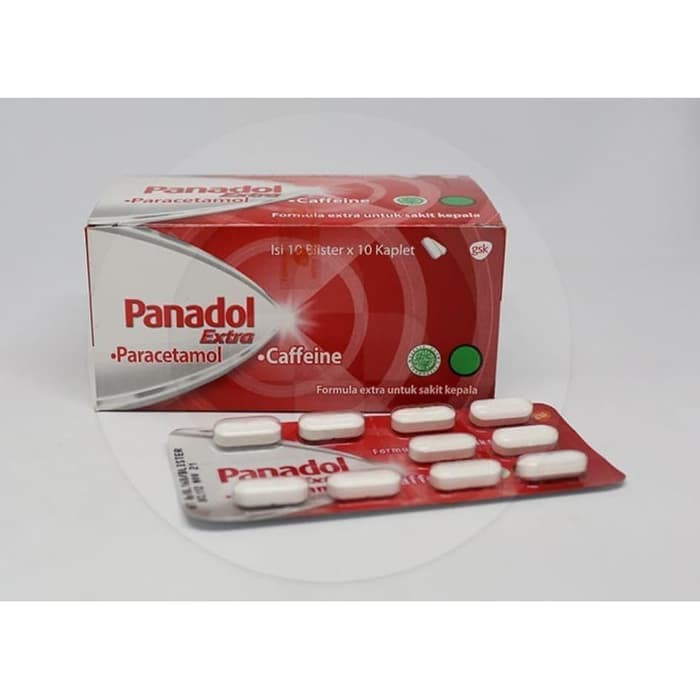 Jual Panadol Extra Parasetamol Merah Caffeine Paracetamol Obat Sakit ...