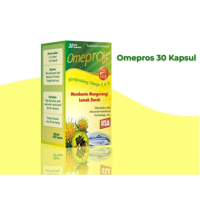 Jual Omepros 30 dan 60 Soft Kapsul / Suplemen / Omega 3 / Kolesterol ...