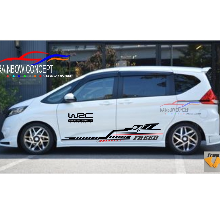 Jual sticker stiker cutting mobil freed stiker body samping stiker list ...