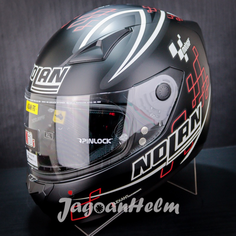 Jual NOLAN HELM N605 MOTO GP #089 | FLAT BLACK | N60-5 SINGLE VISOR ...