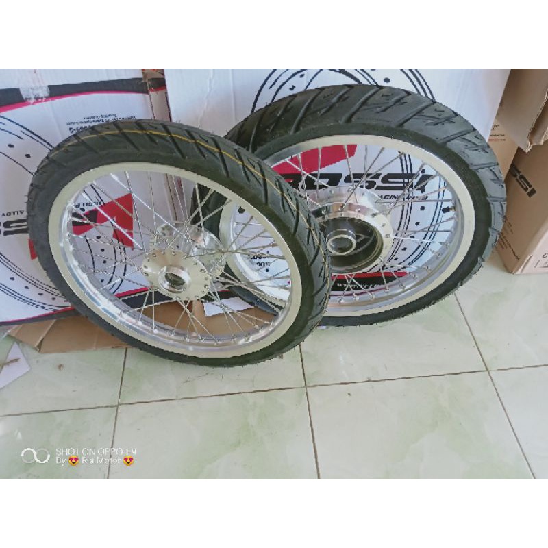 Jual velg jari-jari Megapro Primus ring 17 x160/140 plus ban siap ...