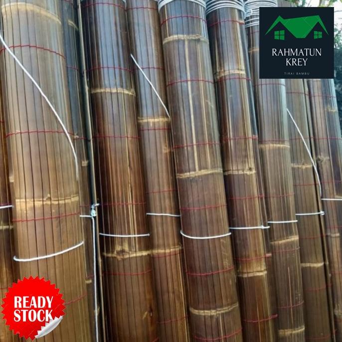 Jual tirai kerai bambu item sudah divernish | Shopee Indonesia