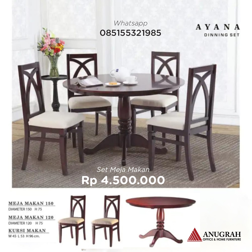 Jual Meja Makan Dining set minimalis Kayu Asli Starmax Export Quality ...