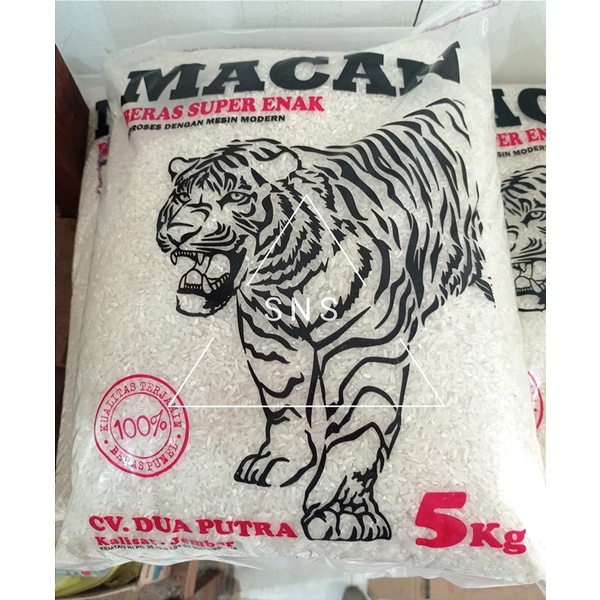 Jual Beras Cap Macan kemasan 5kg | Shopee Indonesia