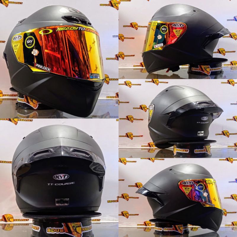 Jual HELM KYT TTC BALCK DOFF ORIGINAL HELM SNI PAKET GANTENG100 ...