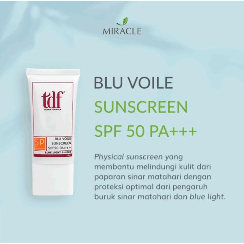 Jual TDF BLU VOILE SUNSCREEN SPF 50 PA＋＋＋⁣ | Shopee Indonesia
