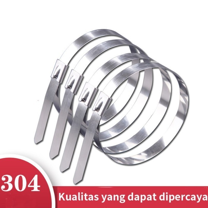 Jual ASANO Cable Ties STAINLESS 4.6 x 150 200 300 360 400 Besi Anti ...