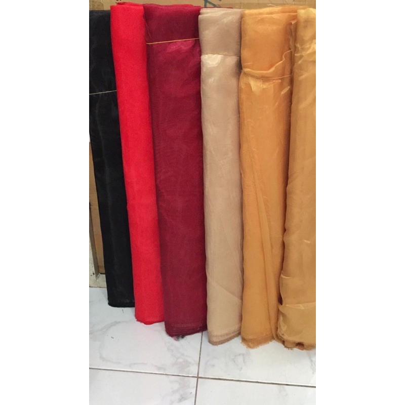 Jual 1/2meter KAIN KACA / KAIN BAHAN ORGANDI lebar 150cm | Shopee Indonesia