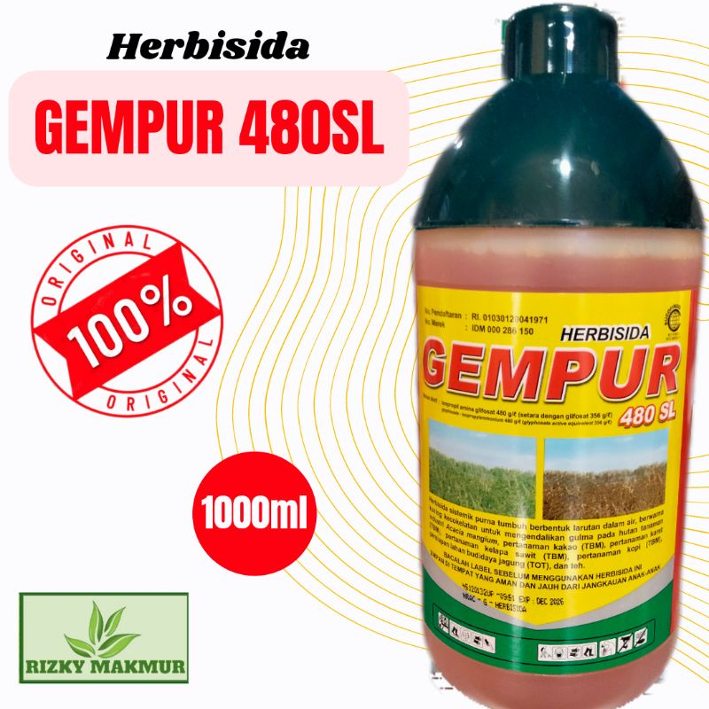 Jual Herbisida Gempur pembasmi rumput gulma 1000ml | Shopee Indonesia