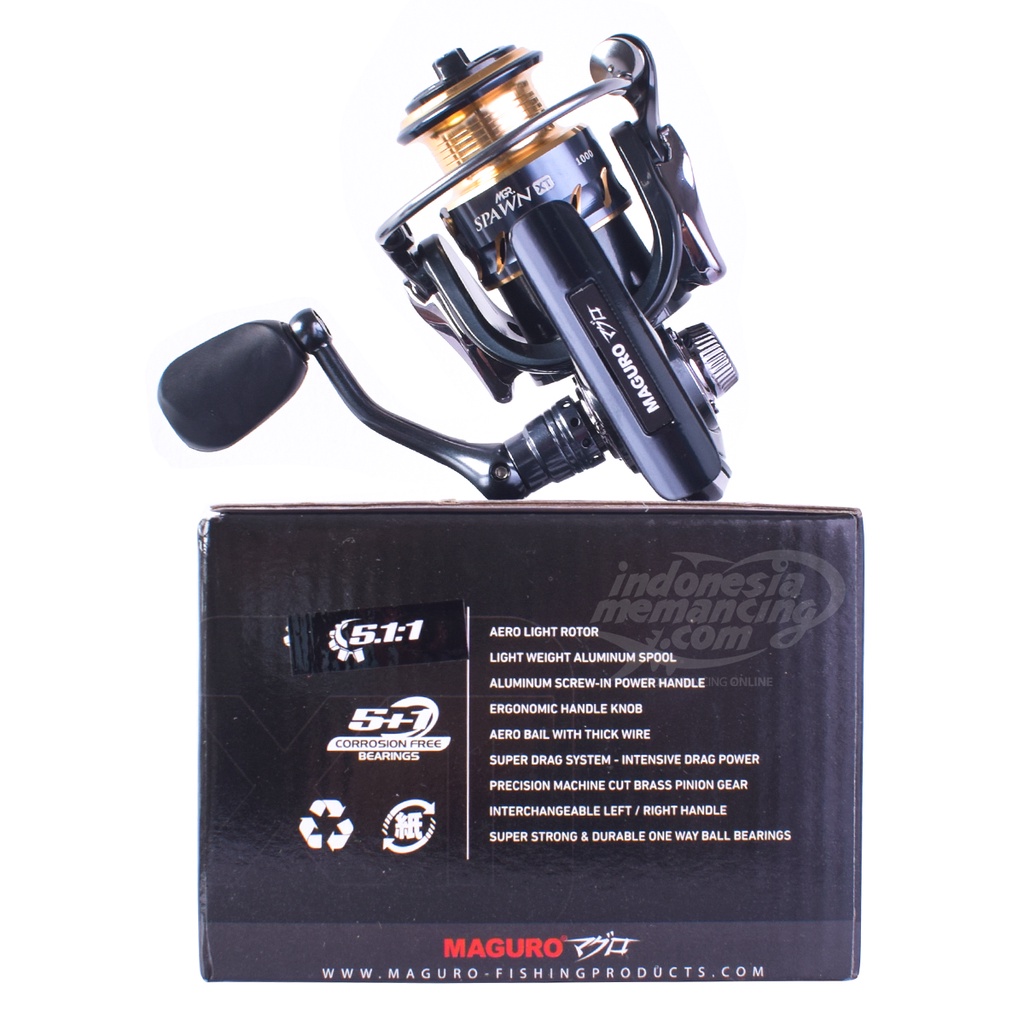 Jual Reel Spinning Maguro Spawn XT Power Handle ukuran Spawn XT 1000 | Spawn XT 2000 | Spawn XT ...