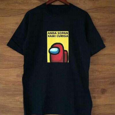 Jual Baju Kaos Among US Anda Sopan Kami Curiga - Hitam XL | Shopee ...
