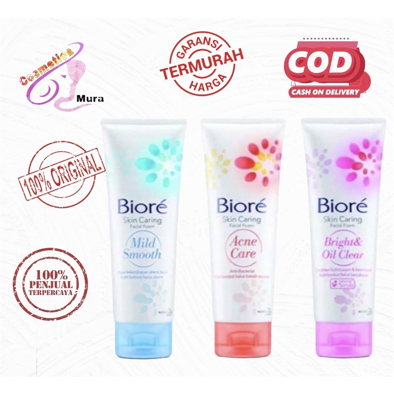 Jual 𝑐𝑢,𝑎𝑥 ** BIORE 40GRAM FACIAL FOAM ** [ 40 g ] | biore facial wash ...