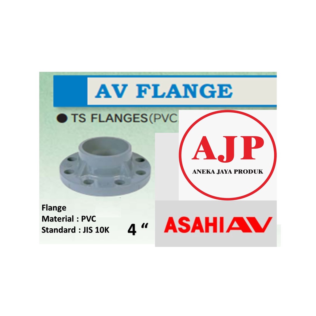 Jual PVC FLANGE / TUPPER SOCKET / JIS 10K / ASAHI / 4 INCH | Shopee ...
