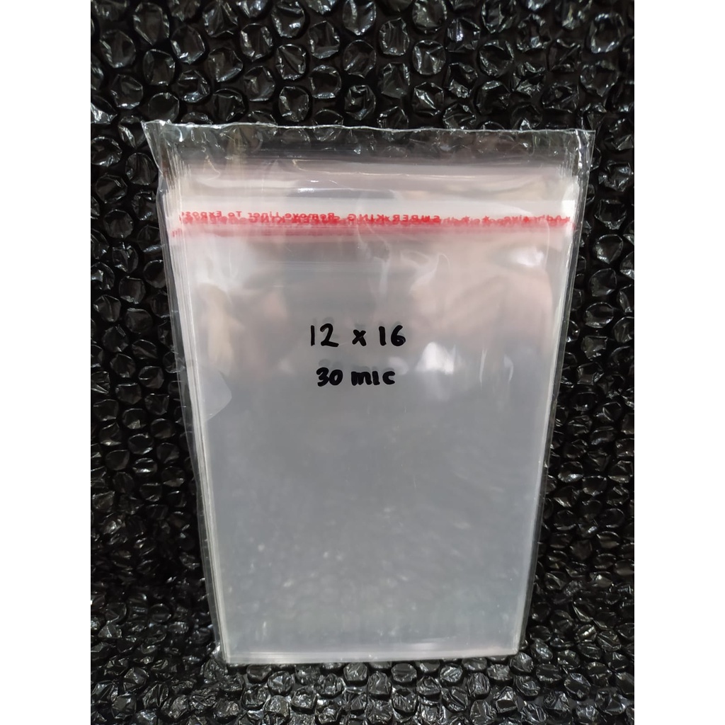 Jual Plastik OPP 12 x 16 tebal 30 micron / isi 100 lembar | Shopee Indonesia