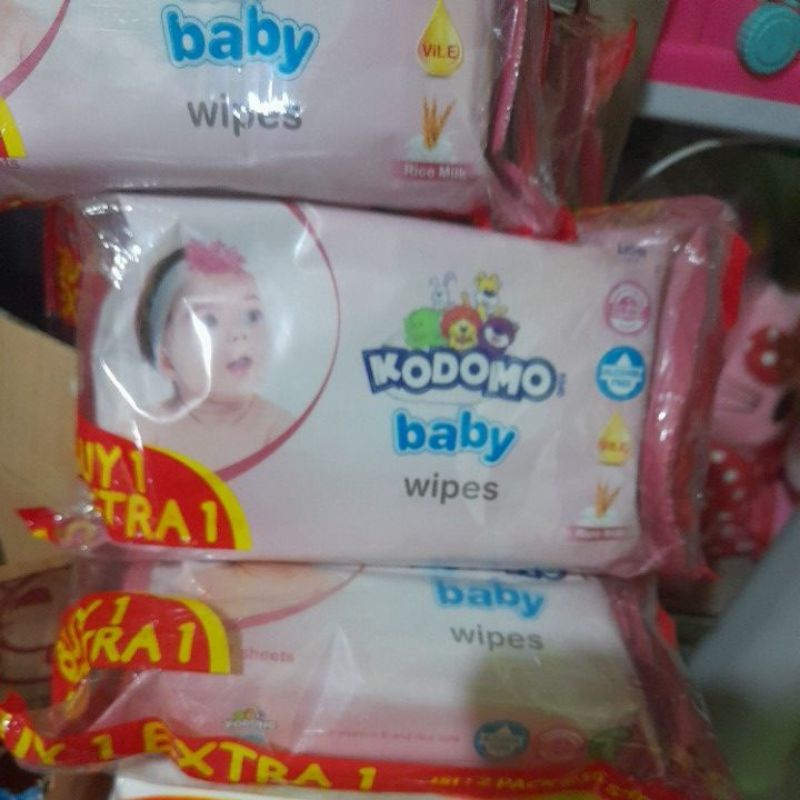 Jual TISU BASAH KODOMO PINK BUY 1 GET 1 ,ISI 2 PACK@ 50 SHEETS | Shopee ...