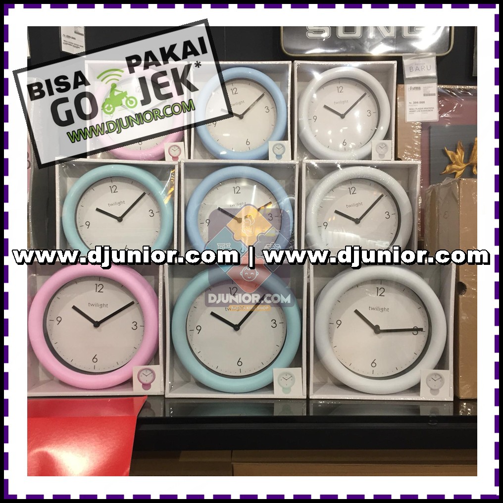 Jual INFORMA - TWILIGHT PASTEL WALL CLOCK WITH PENDULUM / JAM DINDING ...