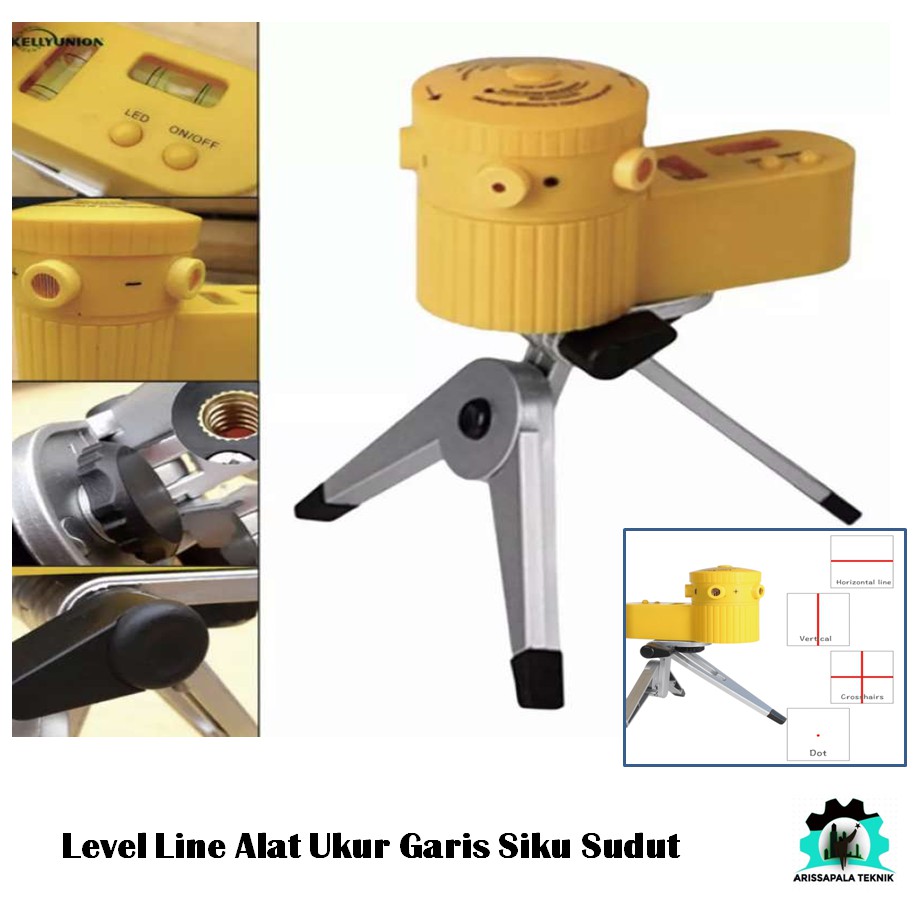 Jual Laser Level Line Alat Ukur Garis Siku Sudut Titik Leveling Lurus ...