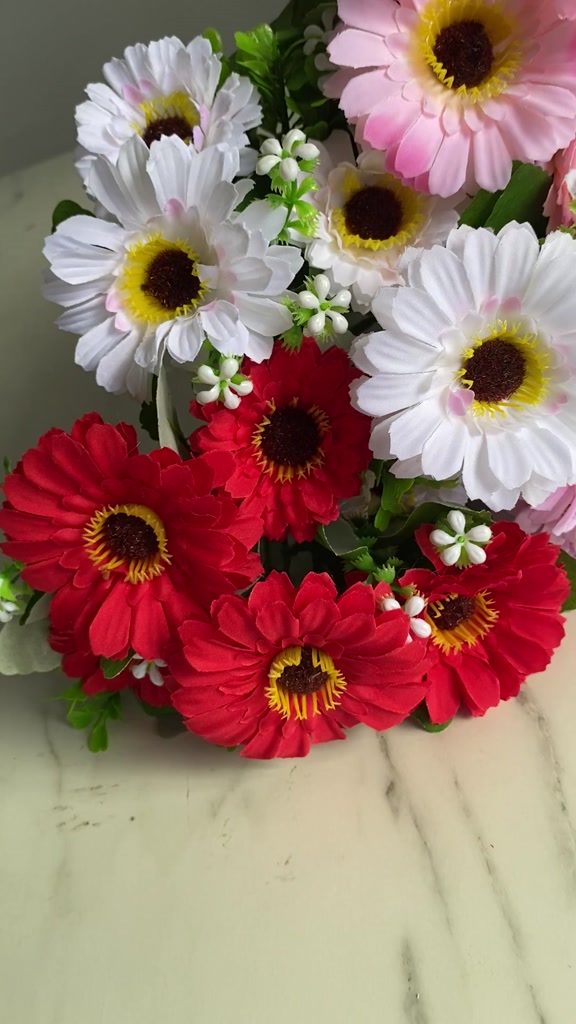 Jual Flower Family - Bunga Garbera Artificial | Bunga Kecil Palsu ...