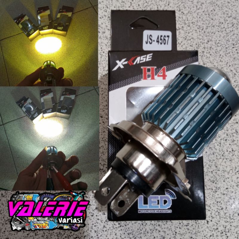 Jual LAMPU LED H2 LS2 JS-4567 LASER 2 WARNA PUTIH/KUNING | Shopee Indonesia